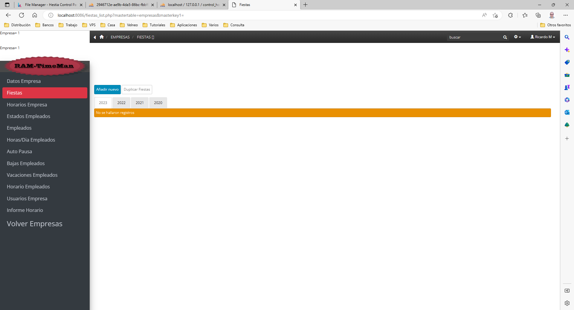 Menu modify