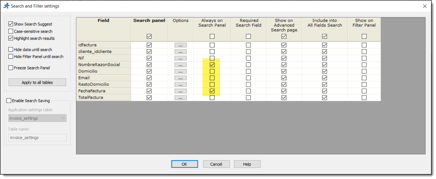 Guide 38 – Changing the location of the search panel