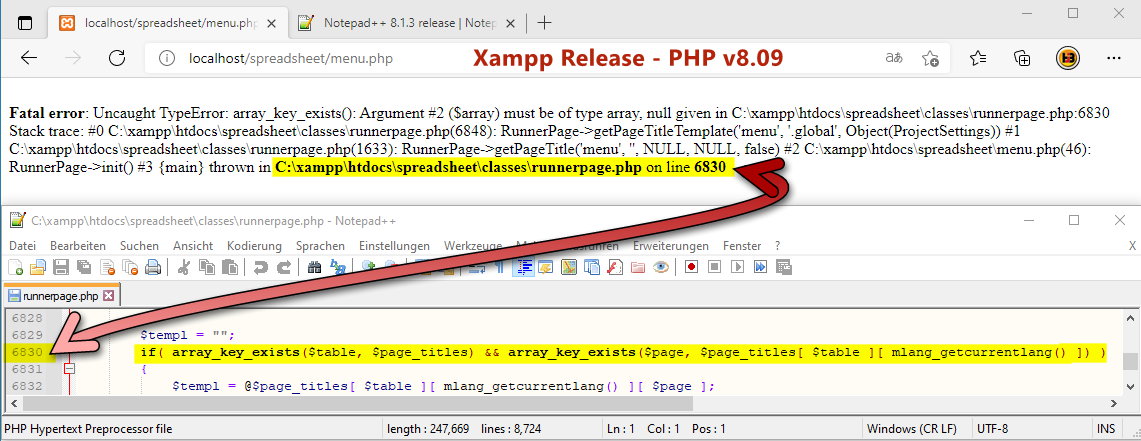 [SOLVED] I am getting the following error while importing data in PHPrunner 10.6 build 37620.