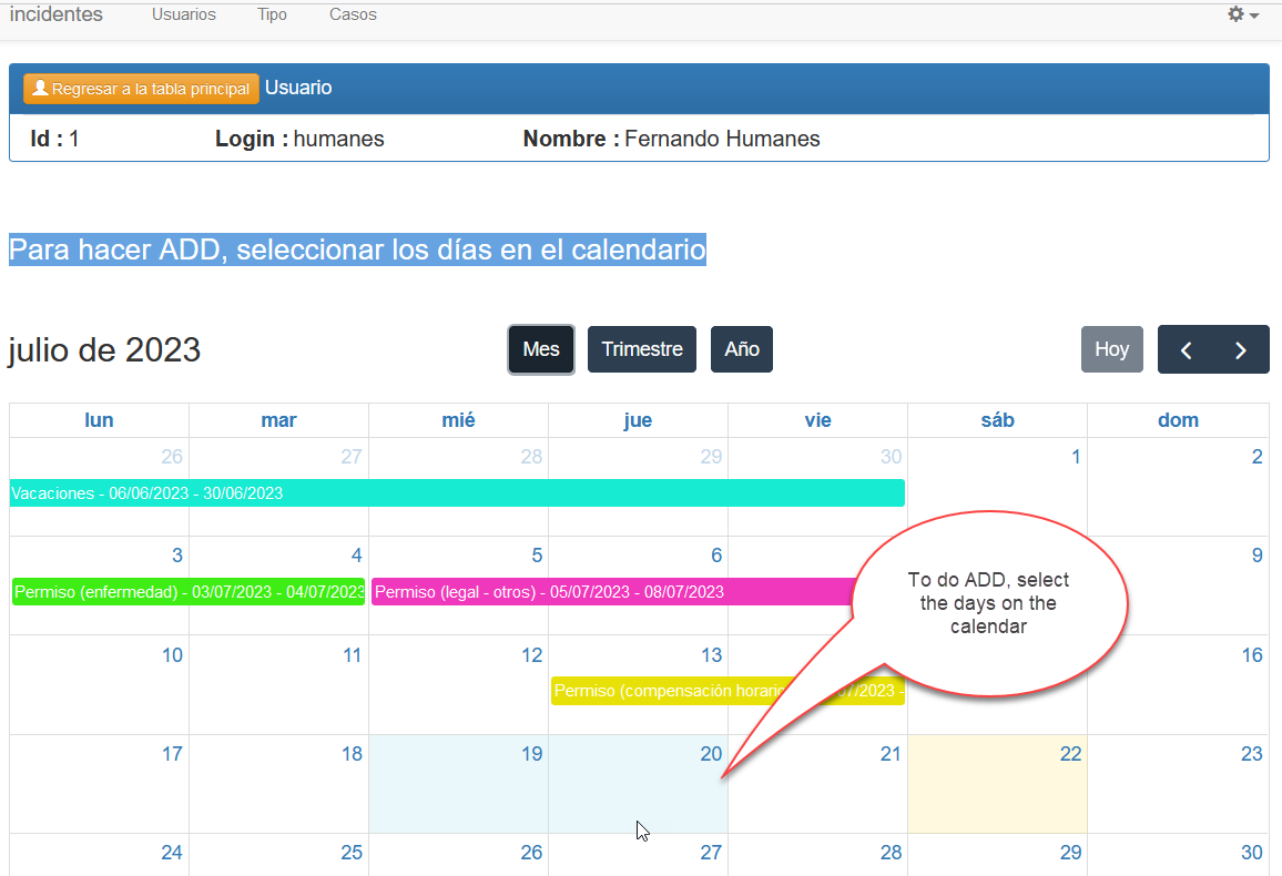 Guide 64 Using The “fullcalendar” Library 