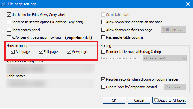 Master/details add popup window or non popup window