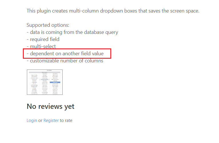 [SOLVED] multicolumns in dropdown box