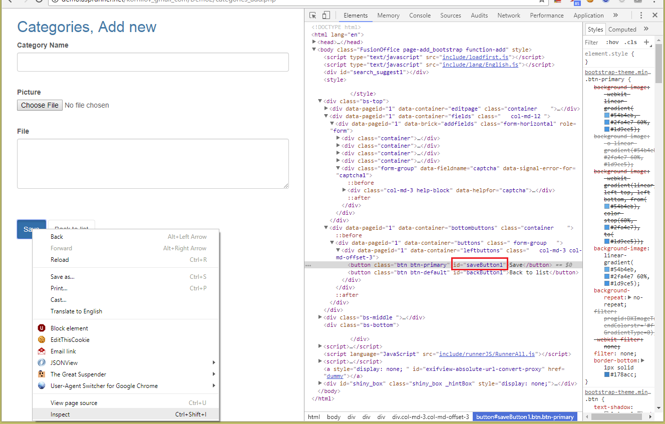 [SOLVED] Hide and Show Button on List Page